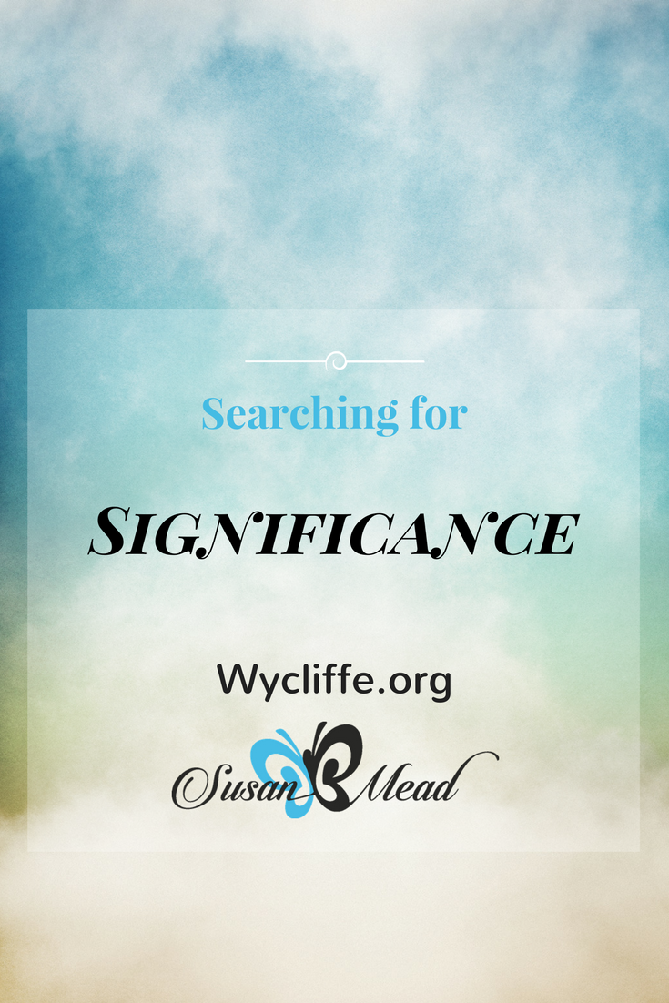 Searching for Significance • SusanBMead