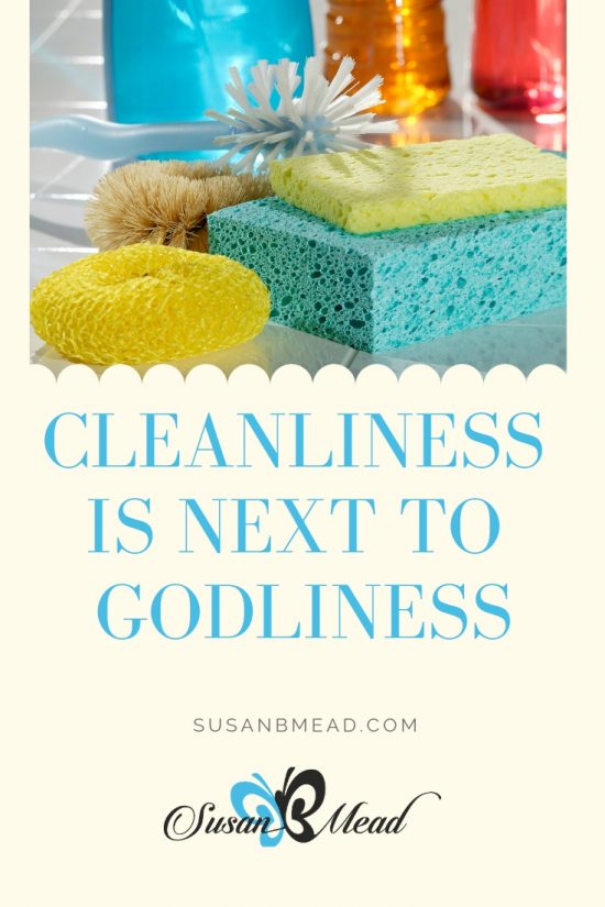 Cleanliness is Next to Godliness. Create in Me a Clean Heart • SusanBMead